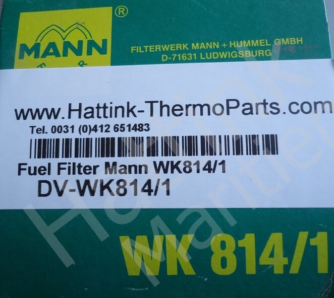 Brandstoffilter Mann WK814/1 | Hattink Thermo Parts