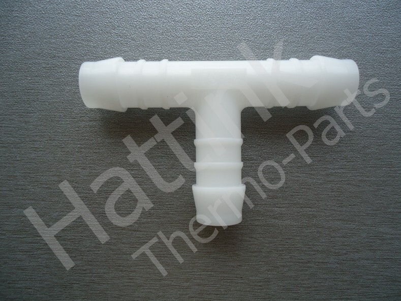 T-Splitsing PVC 90° voor slang Ø12mm | Hattink Thermo Parts
